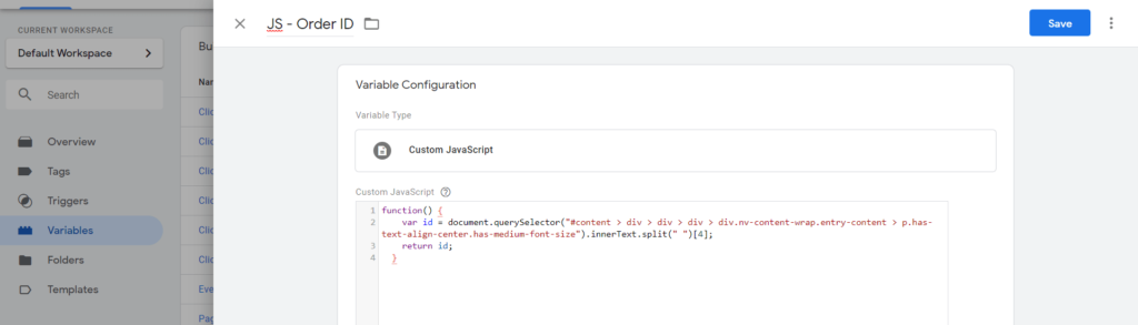 JavaScript Variables in Google Tag Manager | Vladyslav Puzyrov